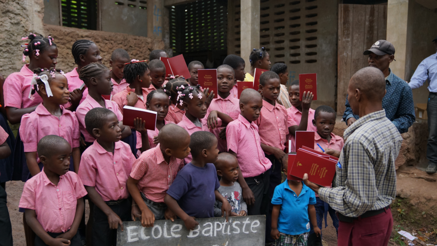 BHM has a goal of getting one bible in the hands of every BHM teacher.